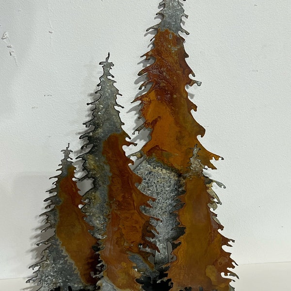 Metal Tree Sculpture - Etsy