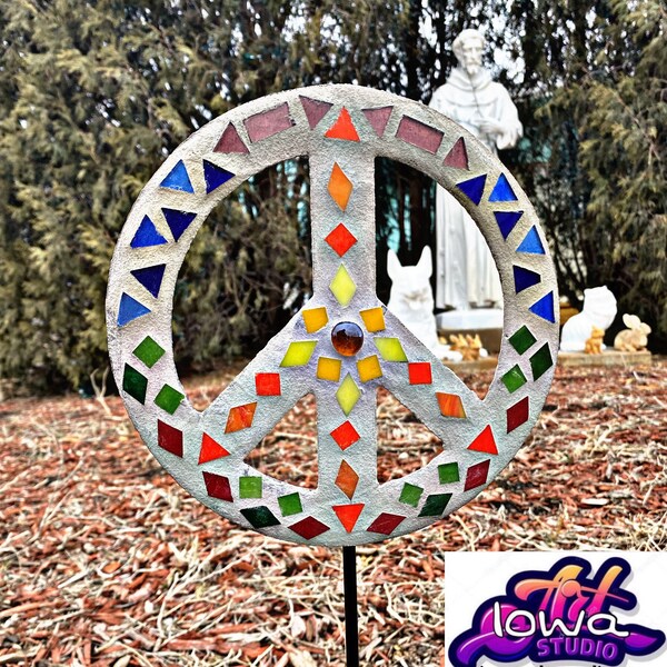 Peace Sign Stained Glass - Etsy