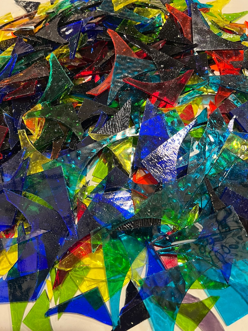 Stained Glass Scrap for Mosaics - 5 Lbs - Etsy
