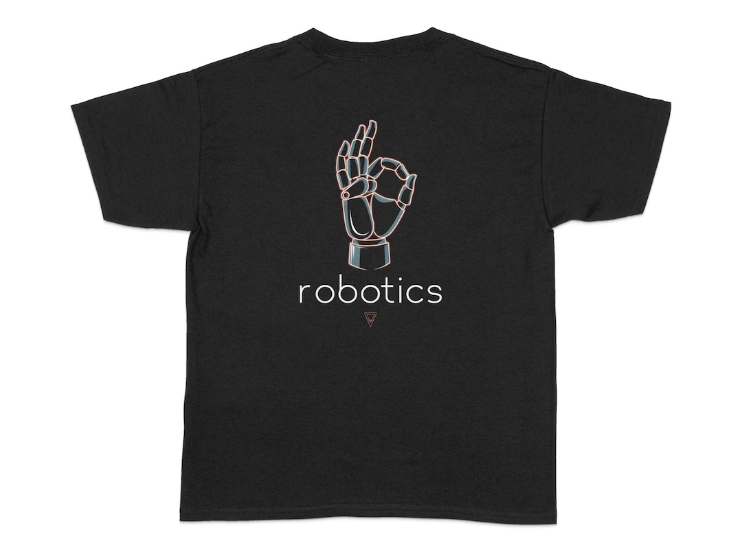 Robotics T-shirt, Robot Hand Gesture Graphic Tee, AI Themed T-shirt ...