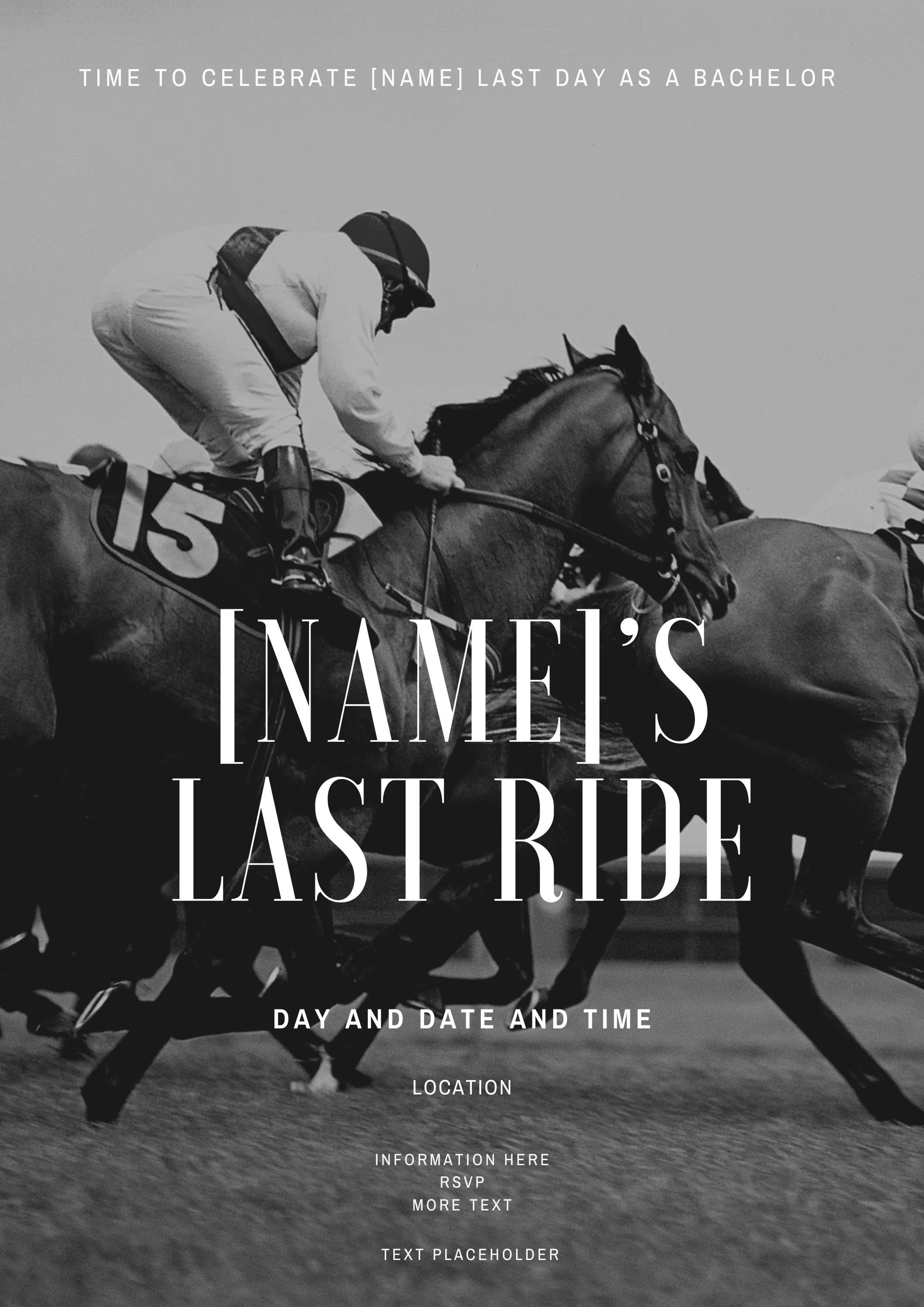 Bucks Party Invitation Template | Customisable Digital Invite for Groom ...