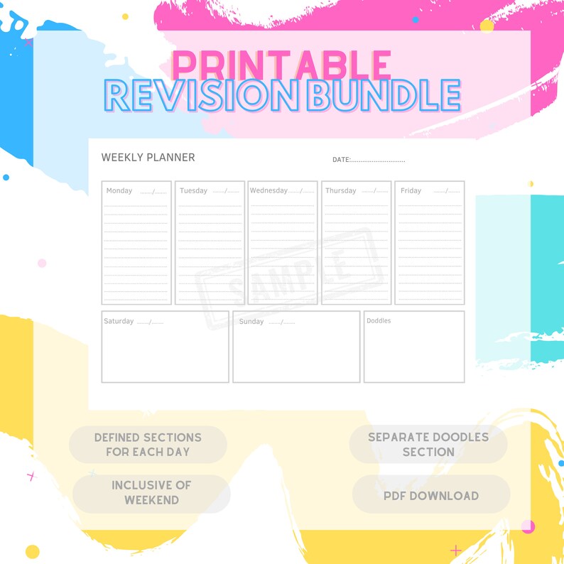 Study & Revision Bundle. PDF Print at Home. Exam Organisation and ...