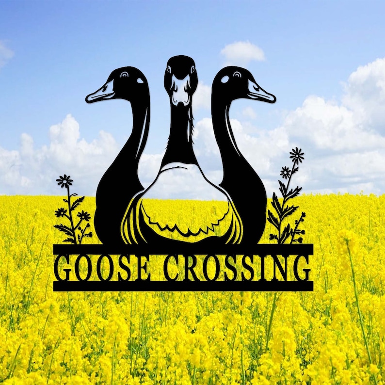Custom Goose Metal Sign,goose Farmhouse Sign,personalized Goose Farm ...
