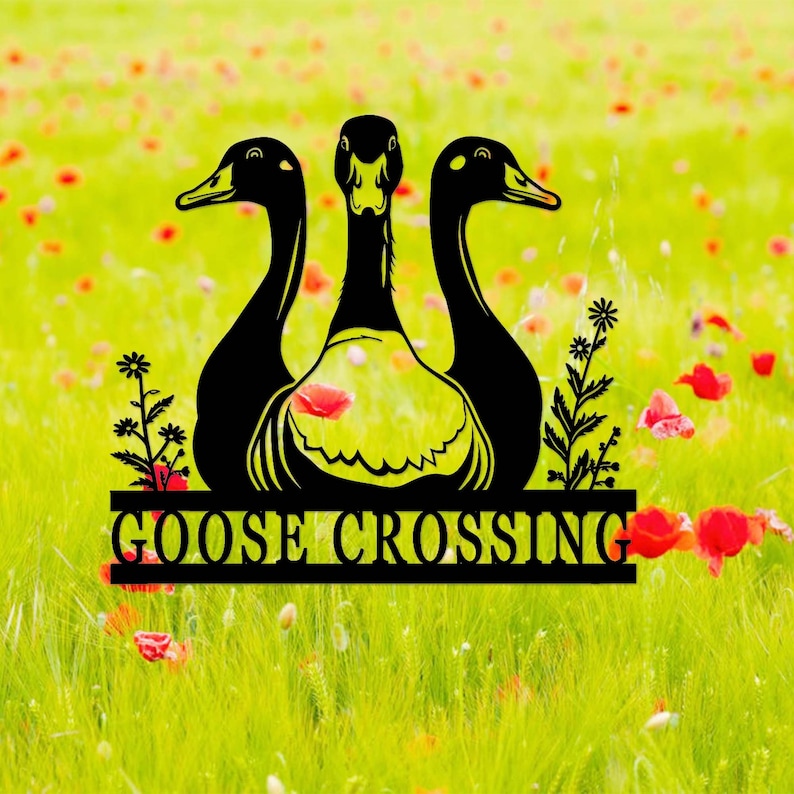 Custom Goose Metal Sign,goose Farmhouse Sign,personalized Goose Farm ...