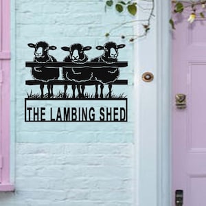 Personalized Sheep Metal Sign,custom Sheep Farm Sign Wall Decor,sheep ...