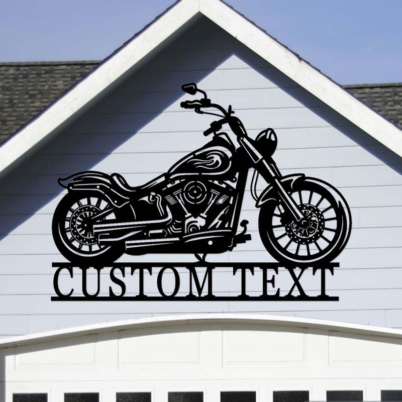 Motorcycle Sign - Etsy