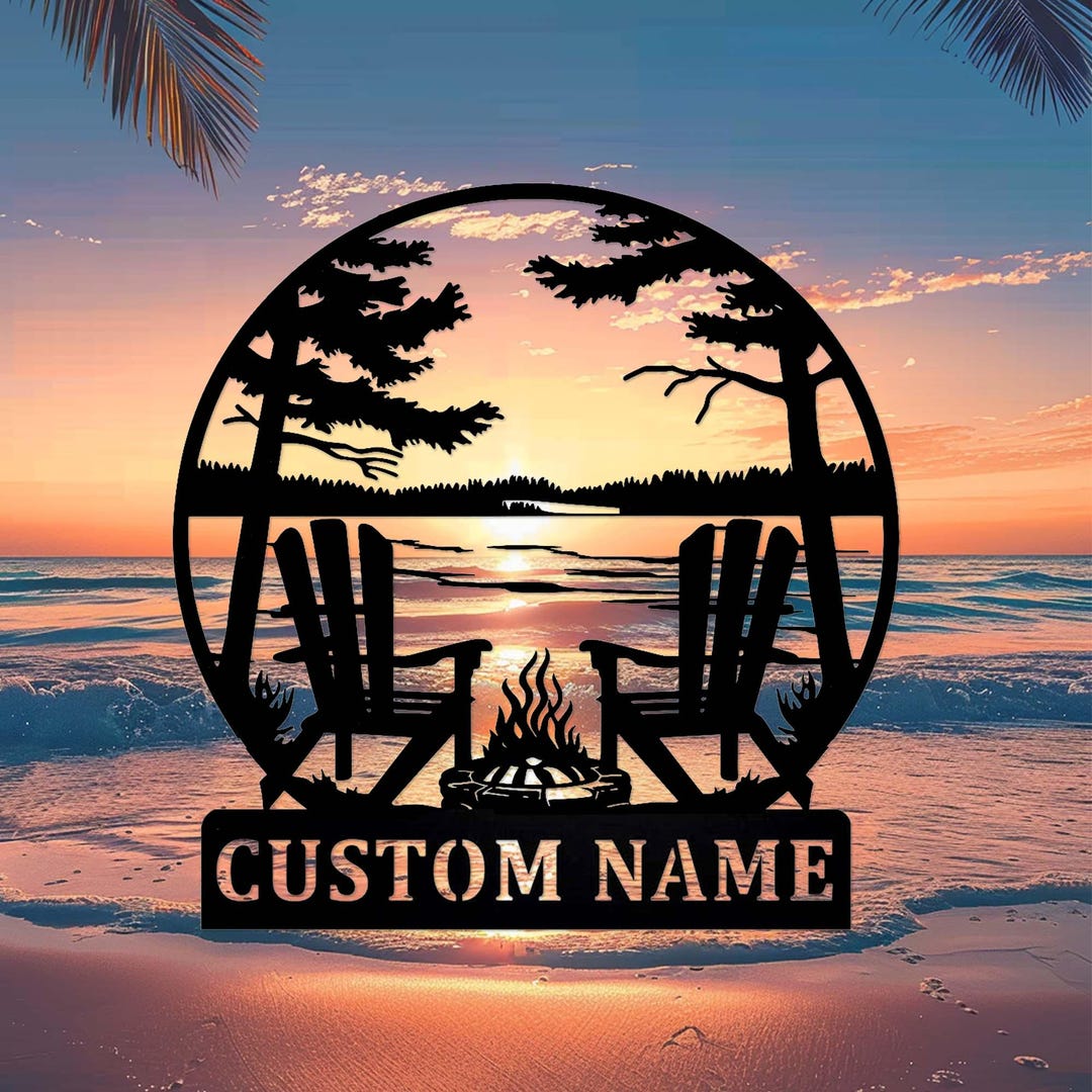 Custom Metal Camp Sign,outdoor Camp Decor,personalized Campfire Sign ...