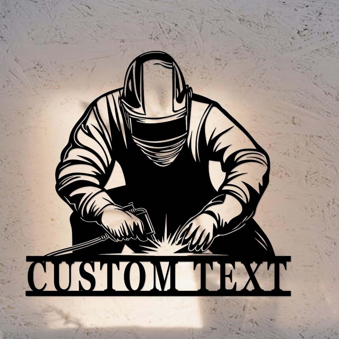 Custom Welding Sign,personalized Welder Name Sign,construction Welder ...