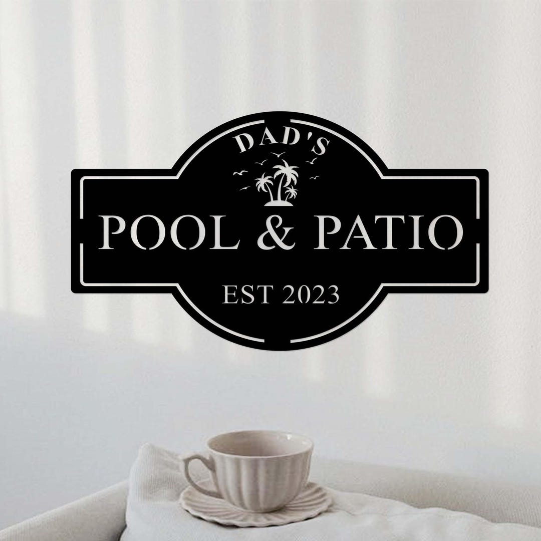 Personalized Pool Metal Sign,backyard Sign,custom Backyard Oasis Sign ...