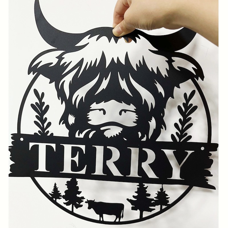 Metal Cow Sign - Etsy