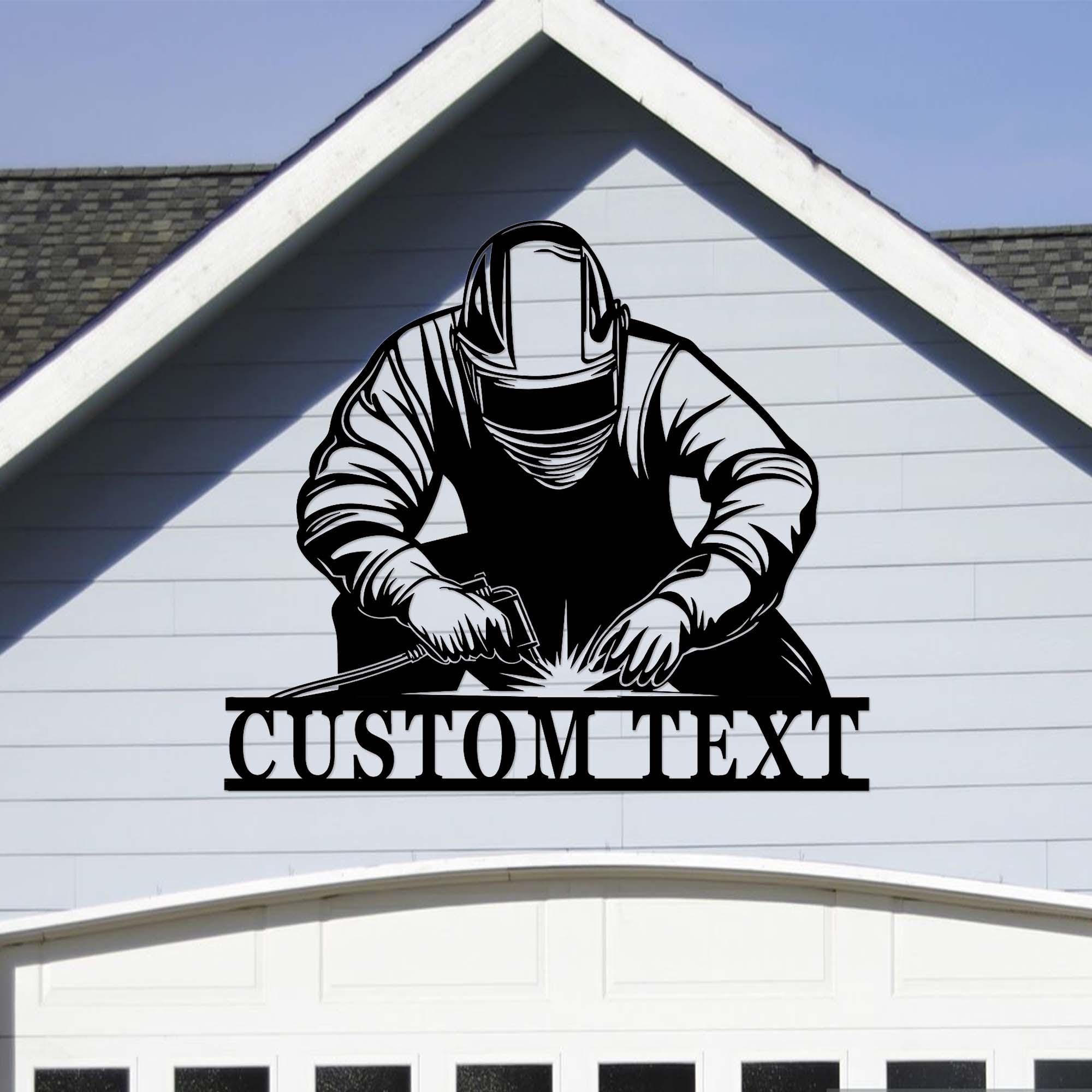 Custom Welding Sign,personalized Welder Name Sign,construction Welder ...
