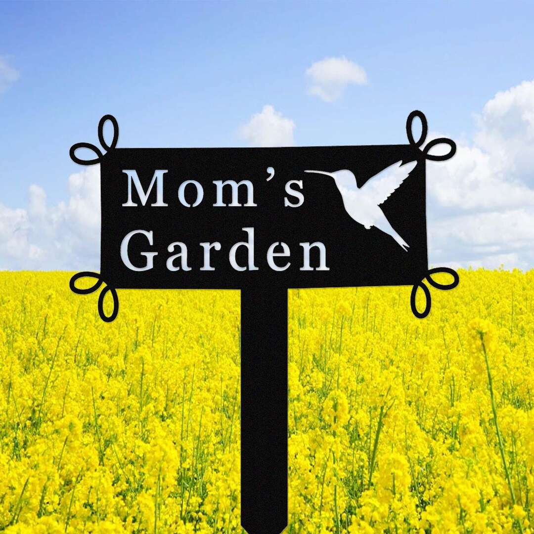 Personalized Garden Sign,custom Garden Sign,hummingbird Garden Stake ...