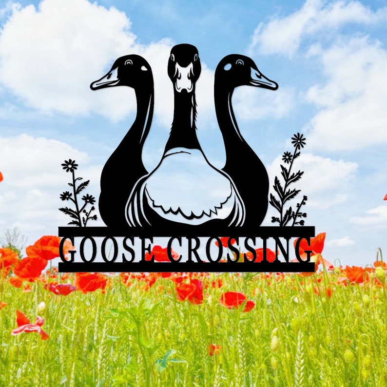 Custom Goose Metal Sign,goose Farmhouse Sign,personalized Goose Farm ...