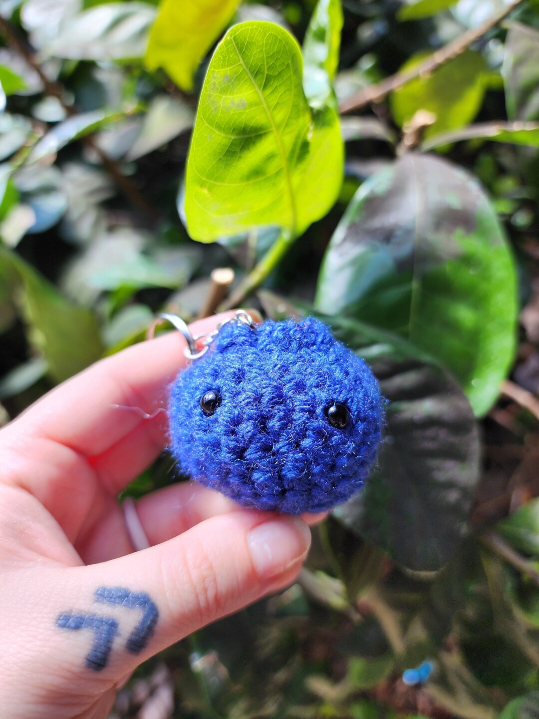 Blueberry Keychain || Kawaii Crochet Food - Etsy
