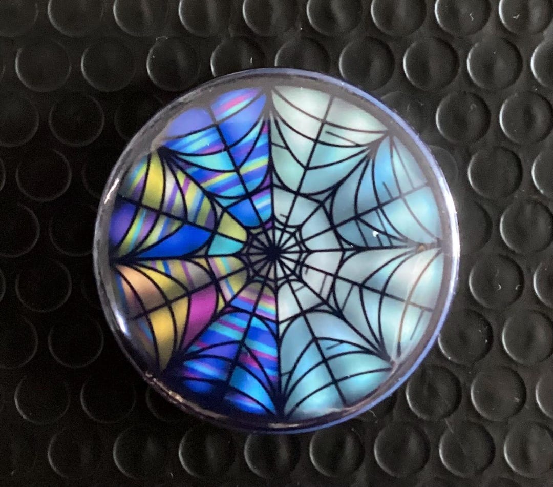 Wednesday Series Stained Glass Window Enid & Wednesday Handmade Button ...