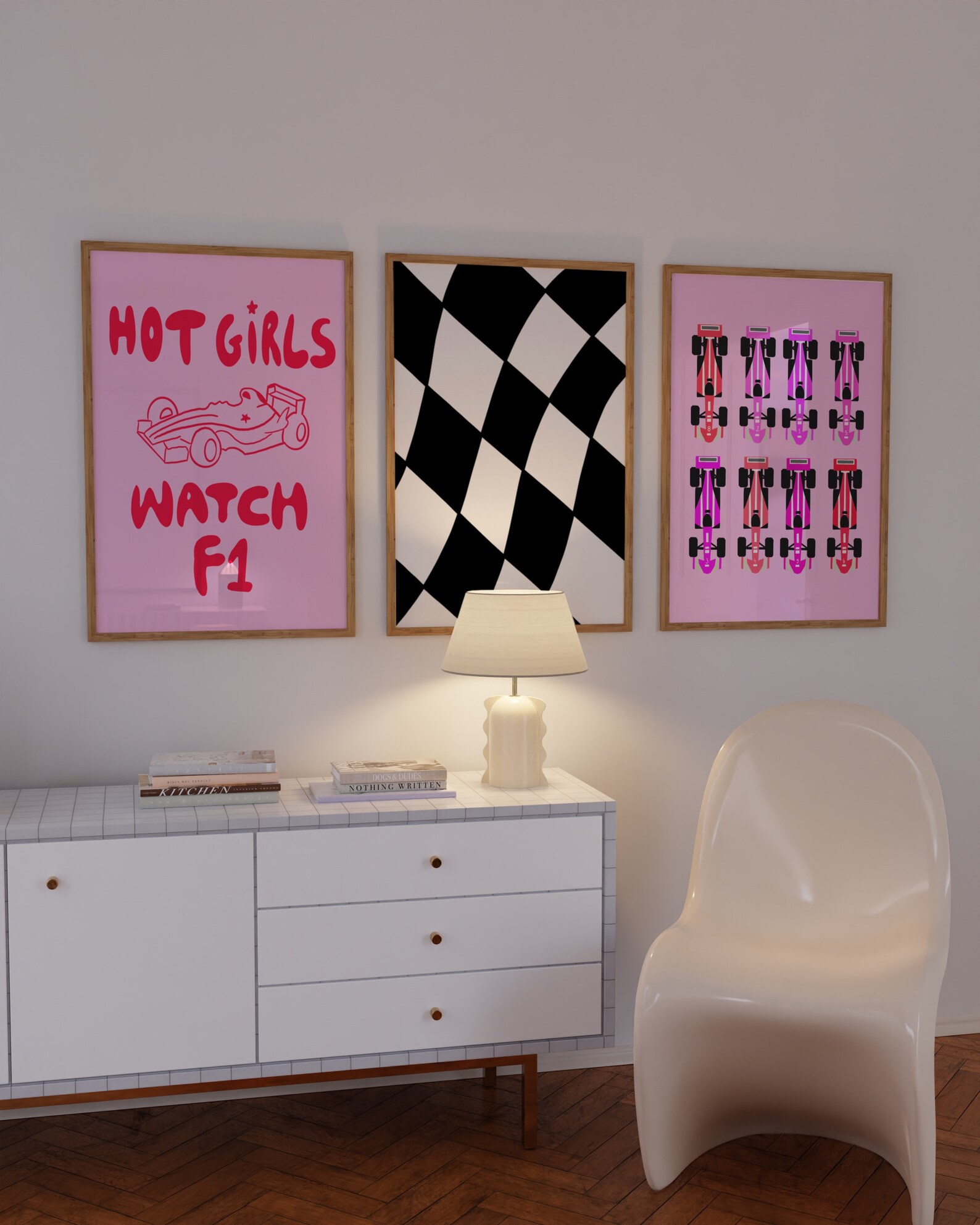 Set of 3 Trendy Formula 1 Prints Black White Poster Formula 1 Print ...