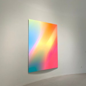 Aura Poster Gradient Wall Art Spiritual Print Abstract Colour Gradient ...