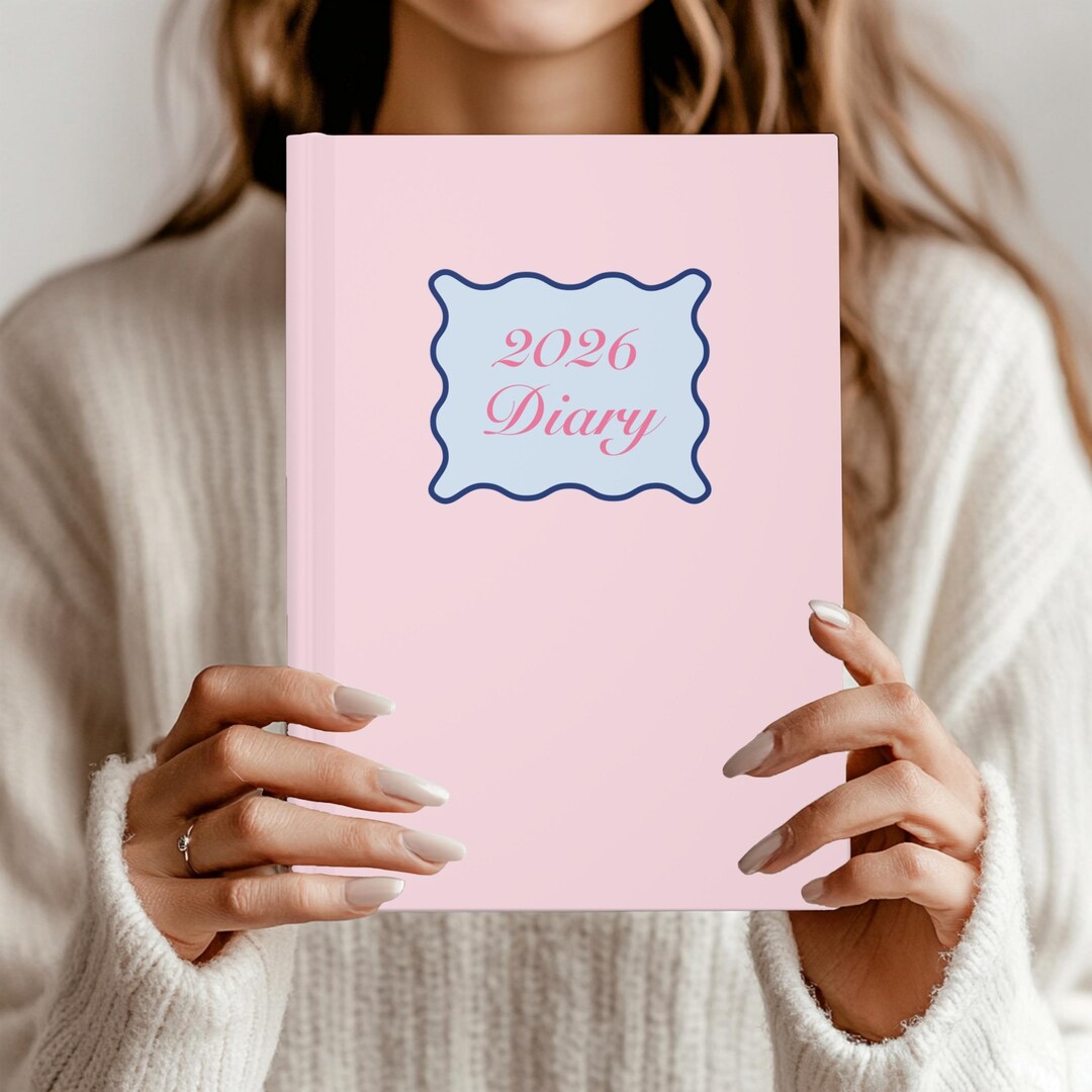 Trendy Diary 2026 Aesthetic Custom Journal Pastel Preppy Notebook ...