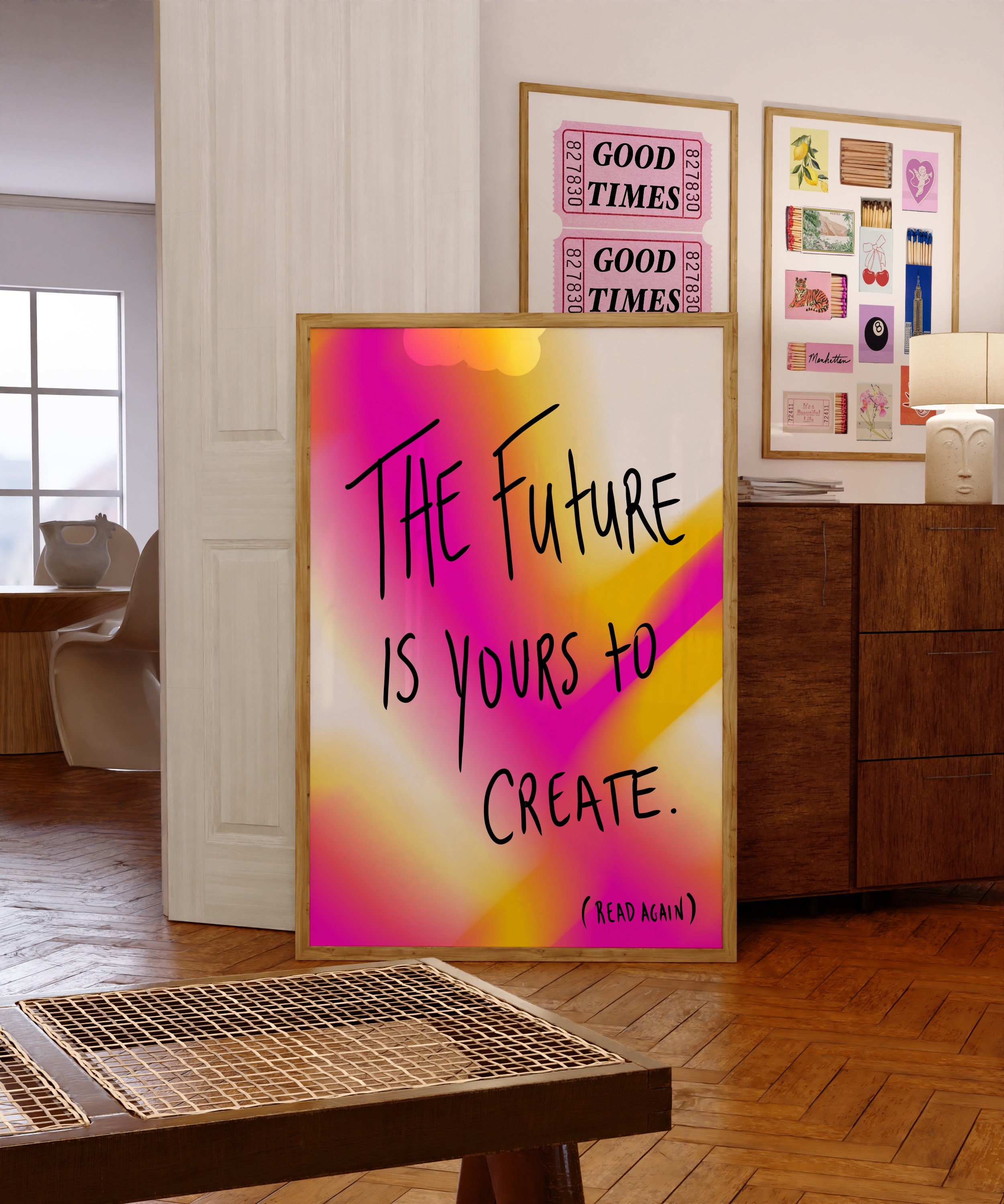 The Future is Yours to Create Print Aesthetic Motivational Poster ...