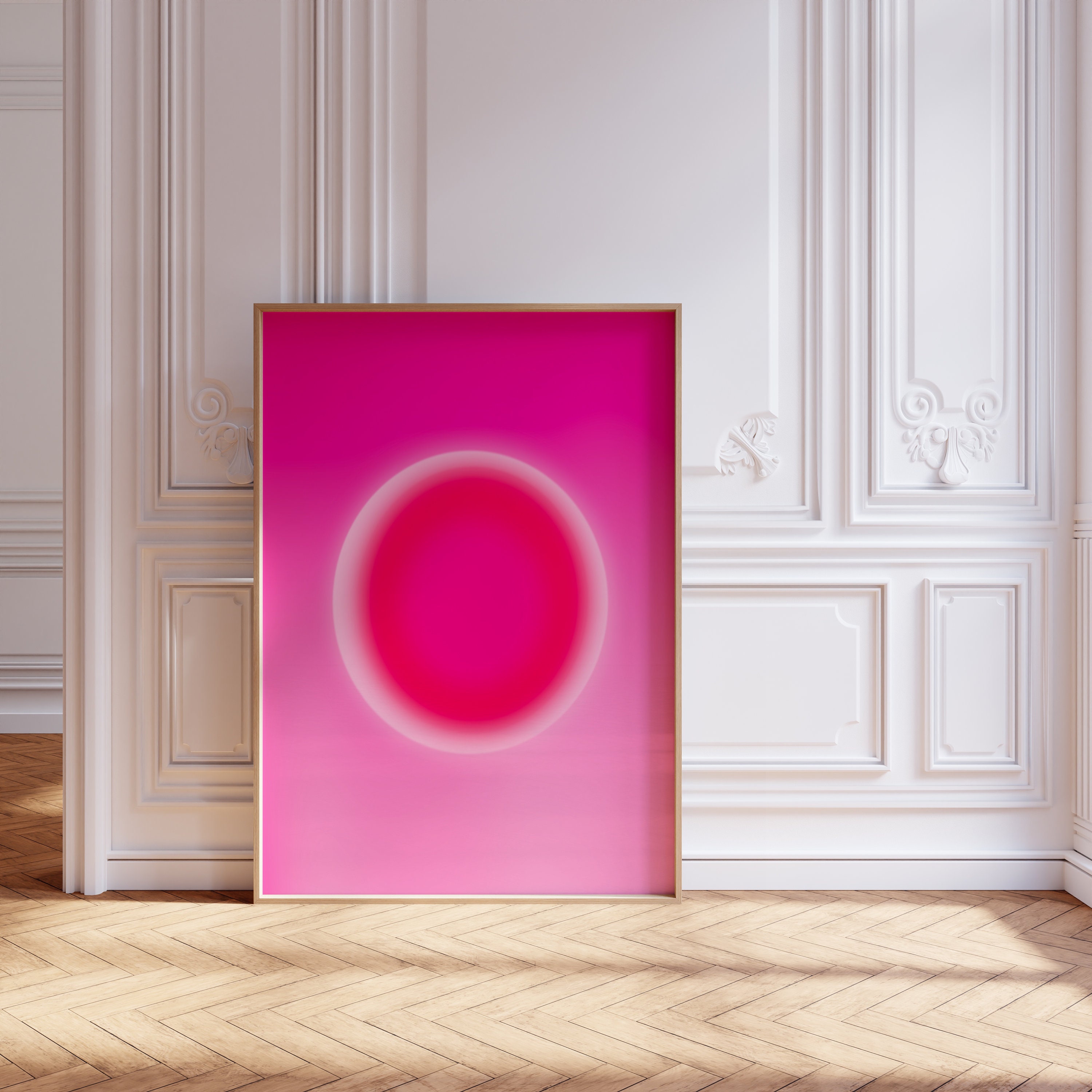 Positive Aura Poster Pink Gradient Poster Affirmation Wall Art ...