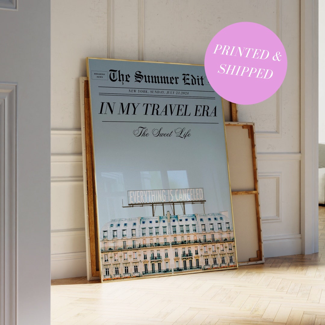 Paris Film Newspaper Print Film France Art Europe Summer Newspaper ...