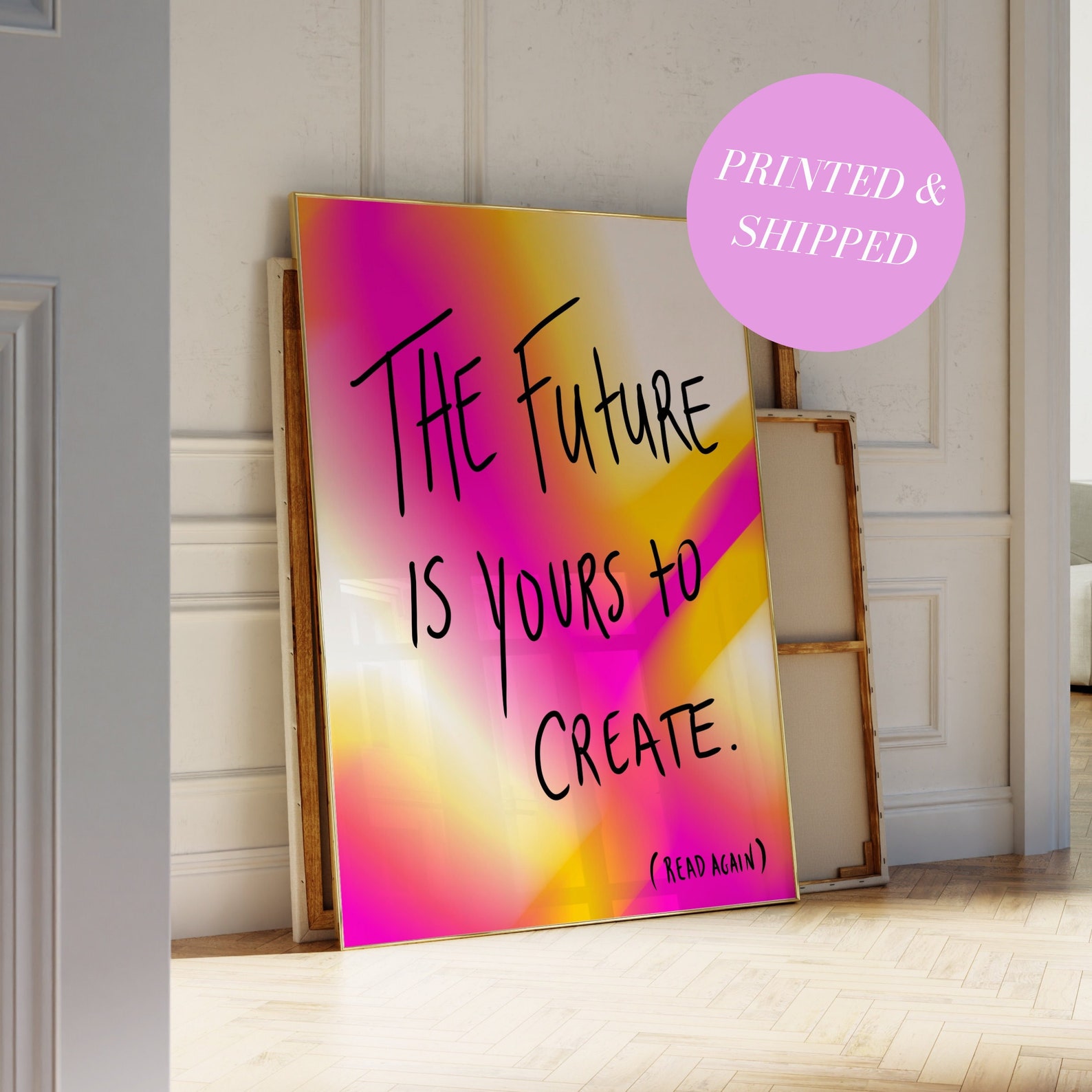 The Future is Yours to Create Print Aesthetic Motivational Poster ...