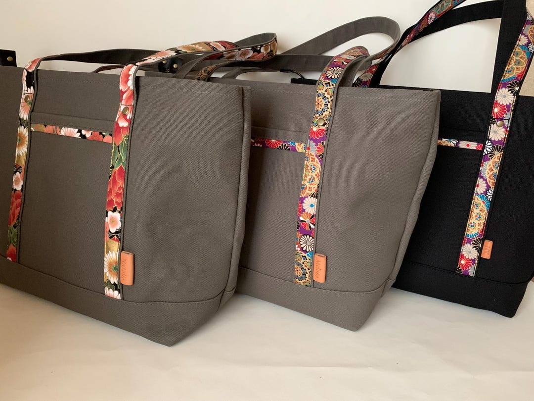 Japanese Canvas A4 Tote Bag , Japanese Gifts, Personalized Gift, Customizable Gift for Her ...