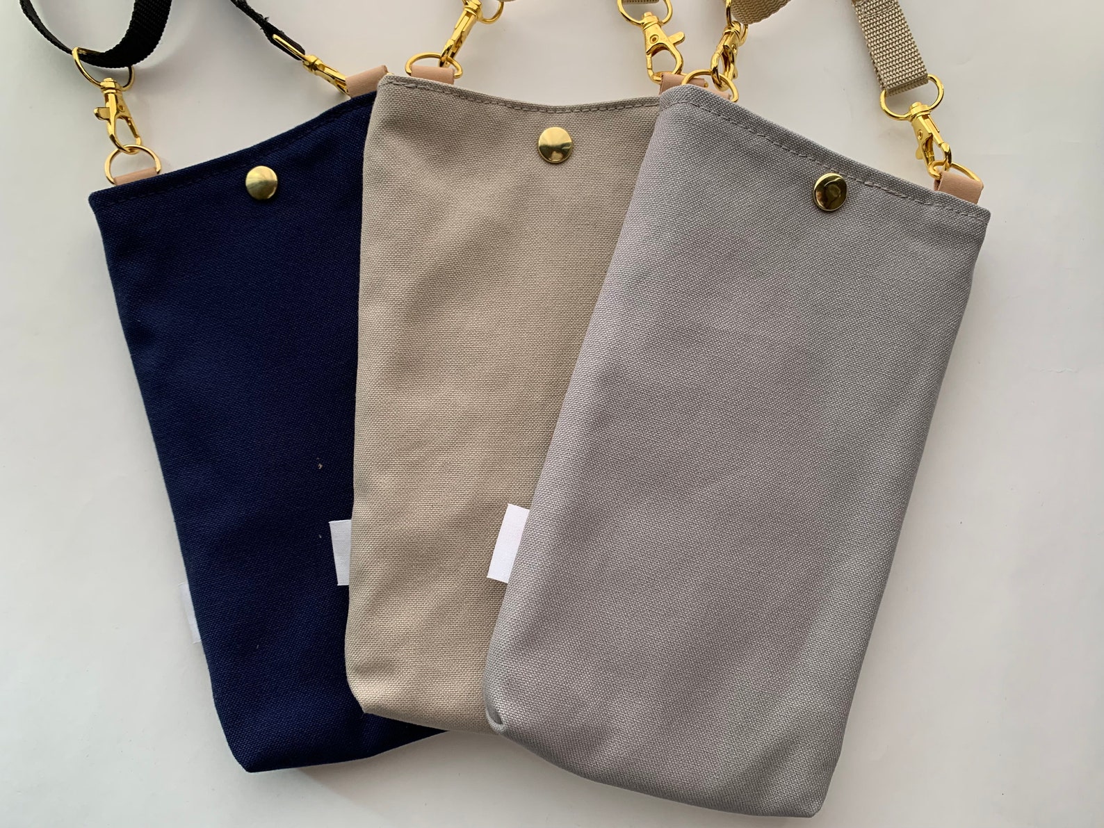 Smartphone Shoulder Pouch, Japanese Canvas Accessories, Customizable - Etsy