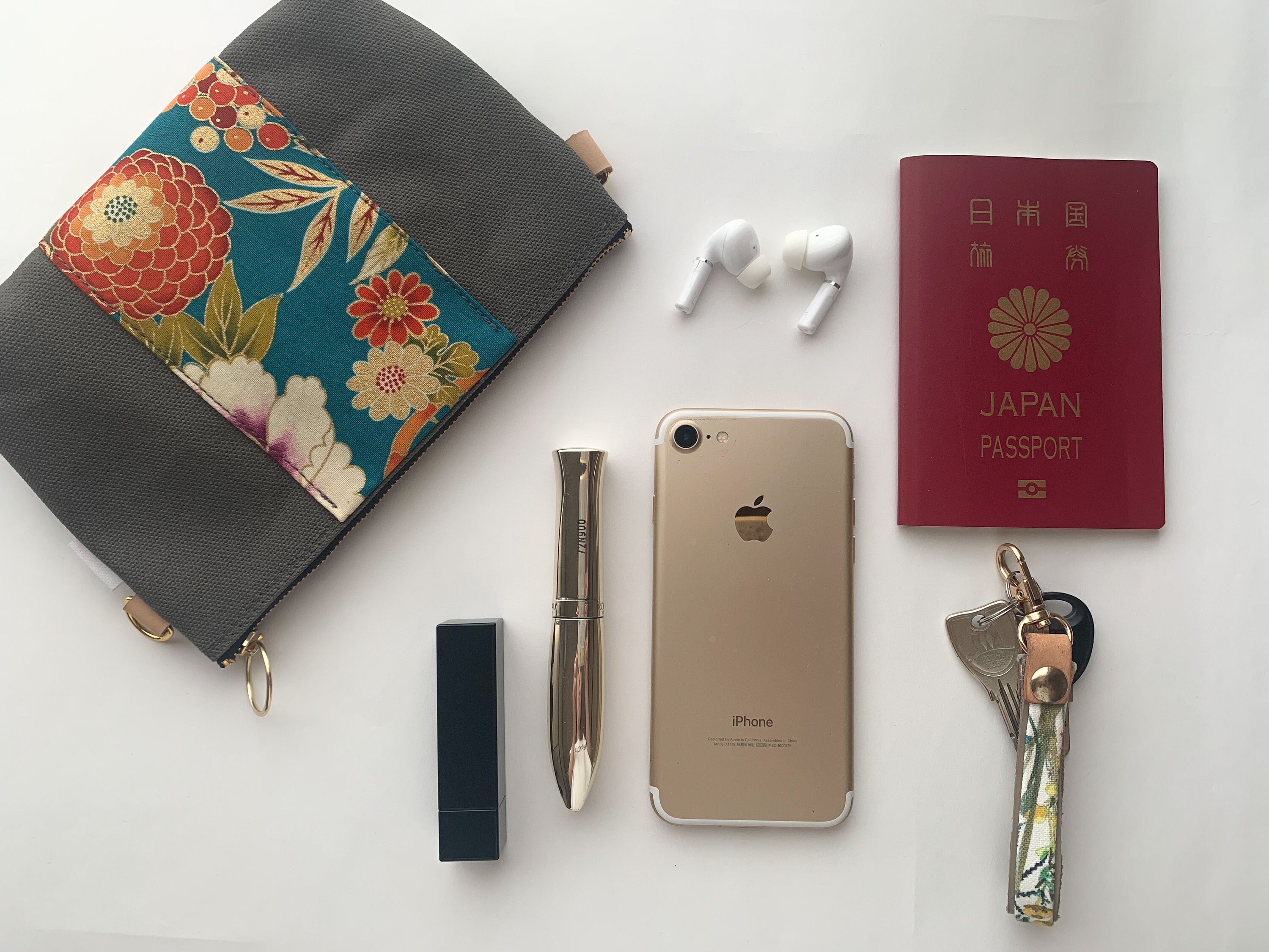 Smartphone shoulder pouch ,Japanese Canvas & Japanese fabric ...