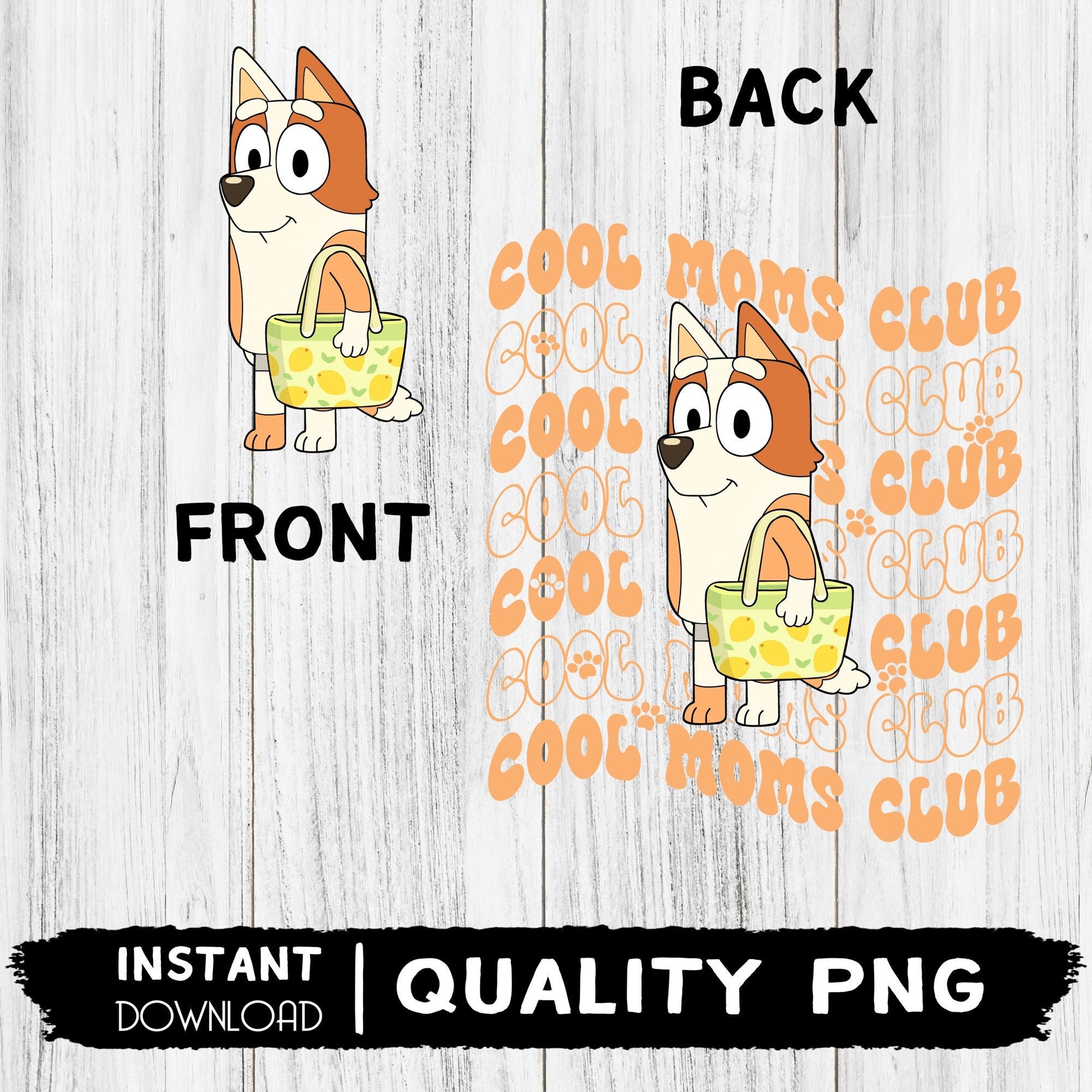 Bluey Cool Mums Png, Bluey Birthday Png, Bluey Bingo Png, Bluey Mom Png ...