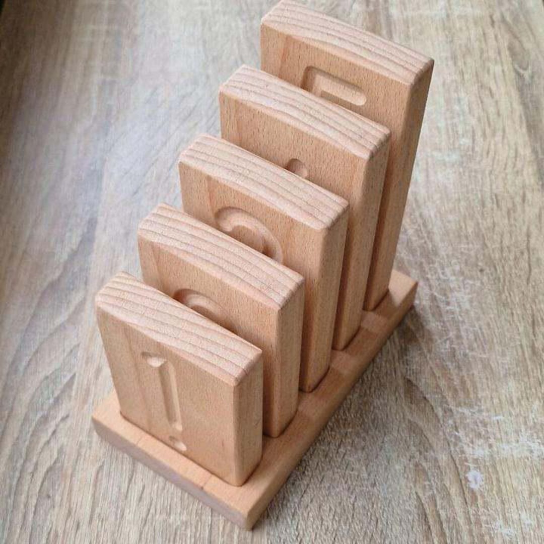 Number Counting Blocks 1-5 Set | Montessori Learning Resource - Etsy