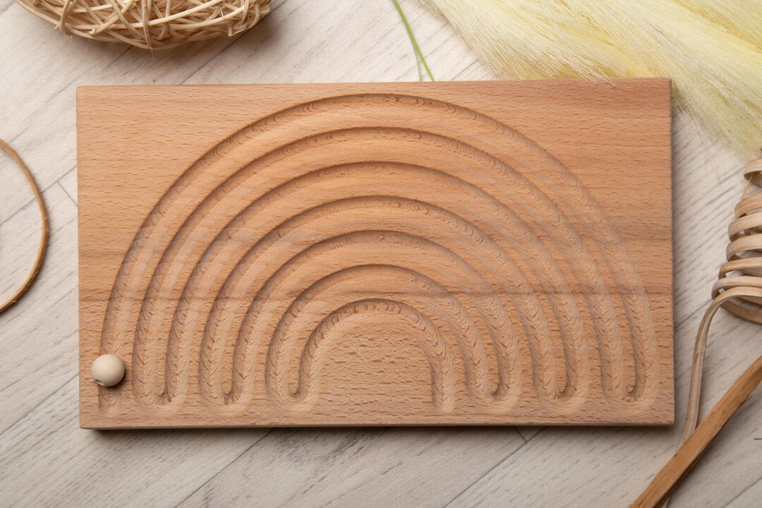 Rainbow Breathing Board | Mindfulness Board | Wooden Breath Board - Etsy