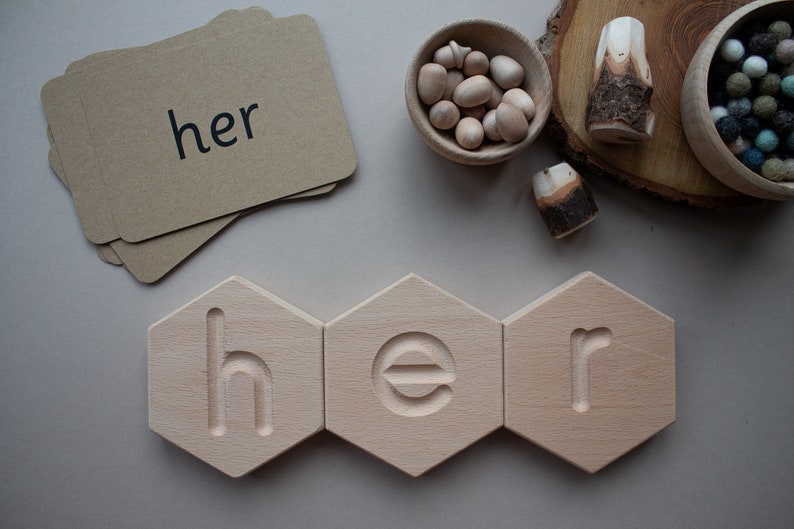 Alphabet Tiles - Vowel Set | Large Hexagon Vowel Tiles | Wooden Vowel ...