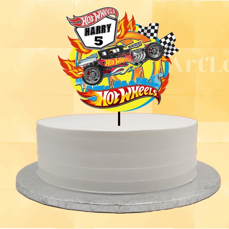Hot Wheels Cake Topper - Etsy