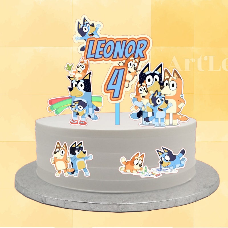 Bluey Cake Topper - Etsy