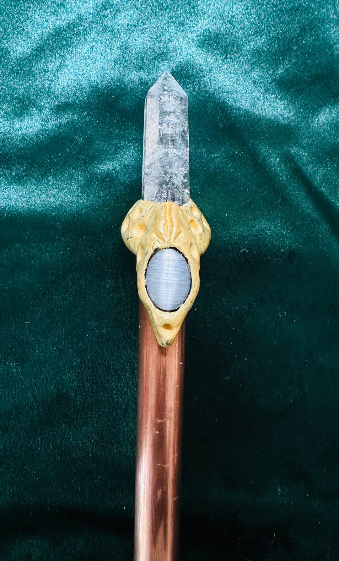 Herb, Crystal & Resin Filled Magickal Wand - Etsy