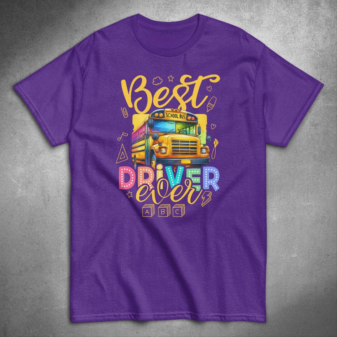 Best Bus Driver Shirt, School Bus Driver Tee, Retired Bus Driver Gift ...