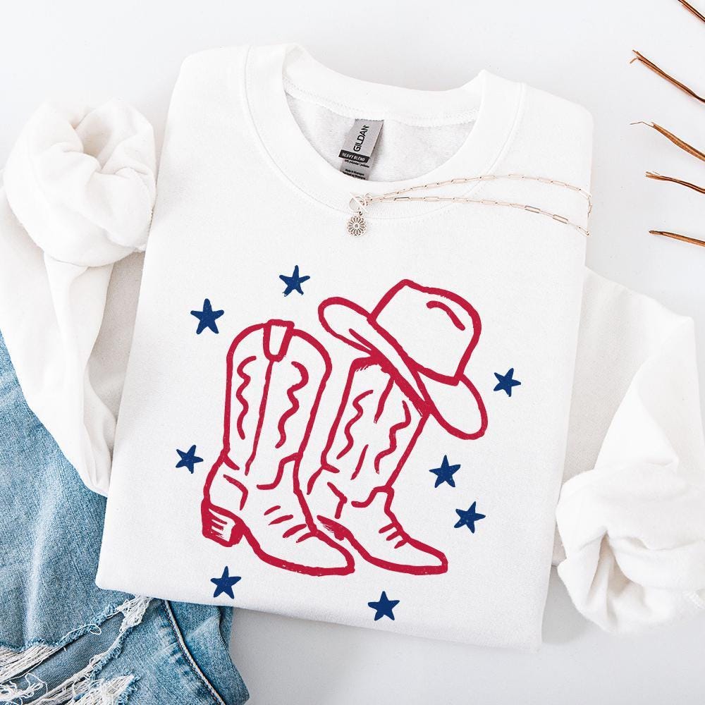 Coquette Cowgirl PNG, Preppy Country 4th, Aesthetic Fourth of July ...