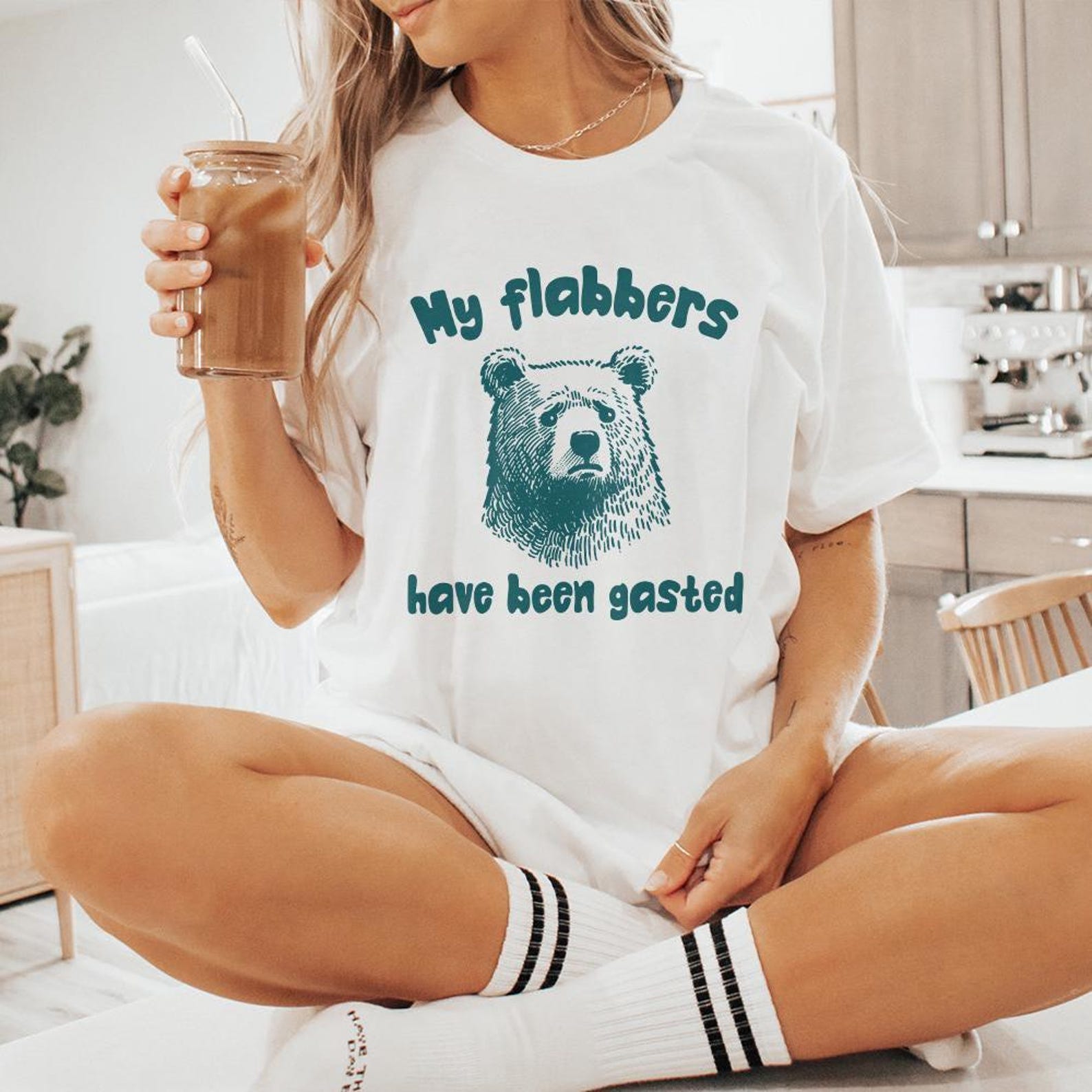 All of My Flabbers Are Gasted PNG, Funny Bear Sublimation Digital ...