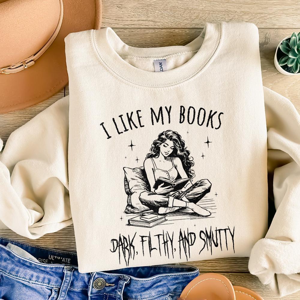 Dark Filthy Smutty Books PNG, Trendy Bookish Art, Vintage Book Lover ...