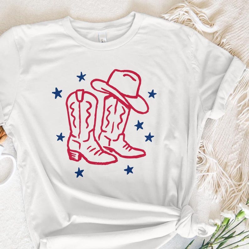 Coquette Cowgirl PNG, Preppy Country 4th, Aesthetic Fourth of July ...
