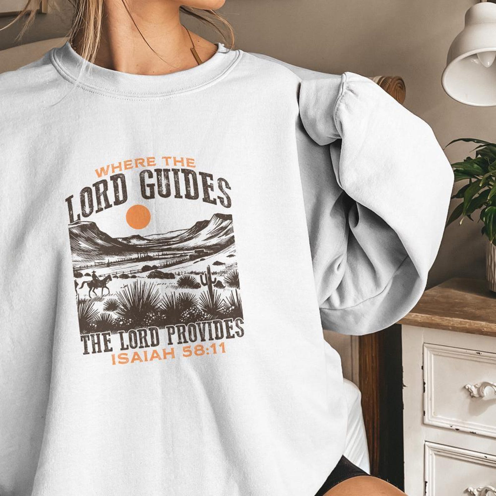 The Lord Provides Christian PNG, Vintage Bible Verse Sublimation, Retro ...