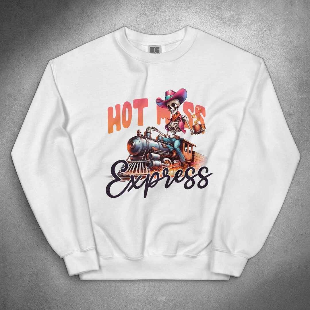 Hot Mess Express Tarot Mom Life Sweatshirt, Funny Hot Mess Sweater ...