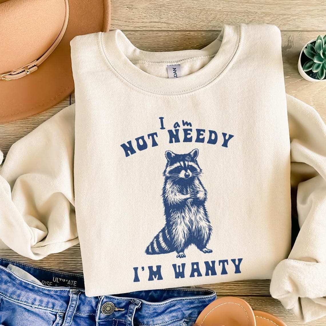I'm Not Needy I'm Wanty Png PNG, Funny Raccoon, Trash Panda, Sarcastic ...