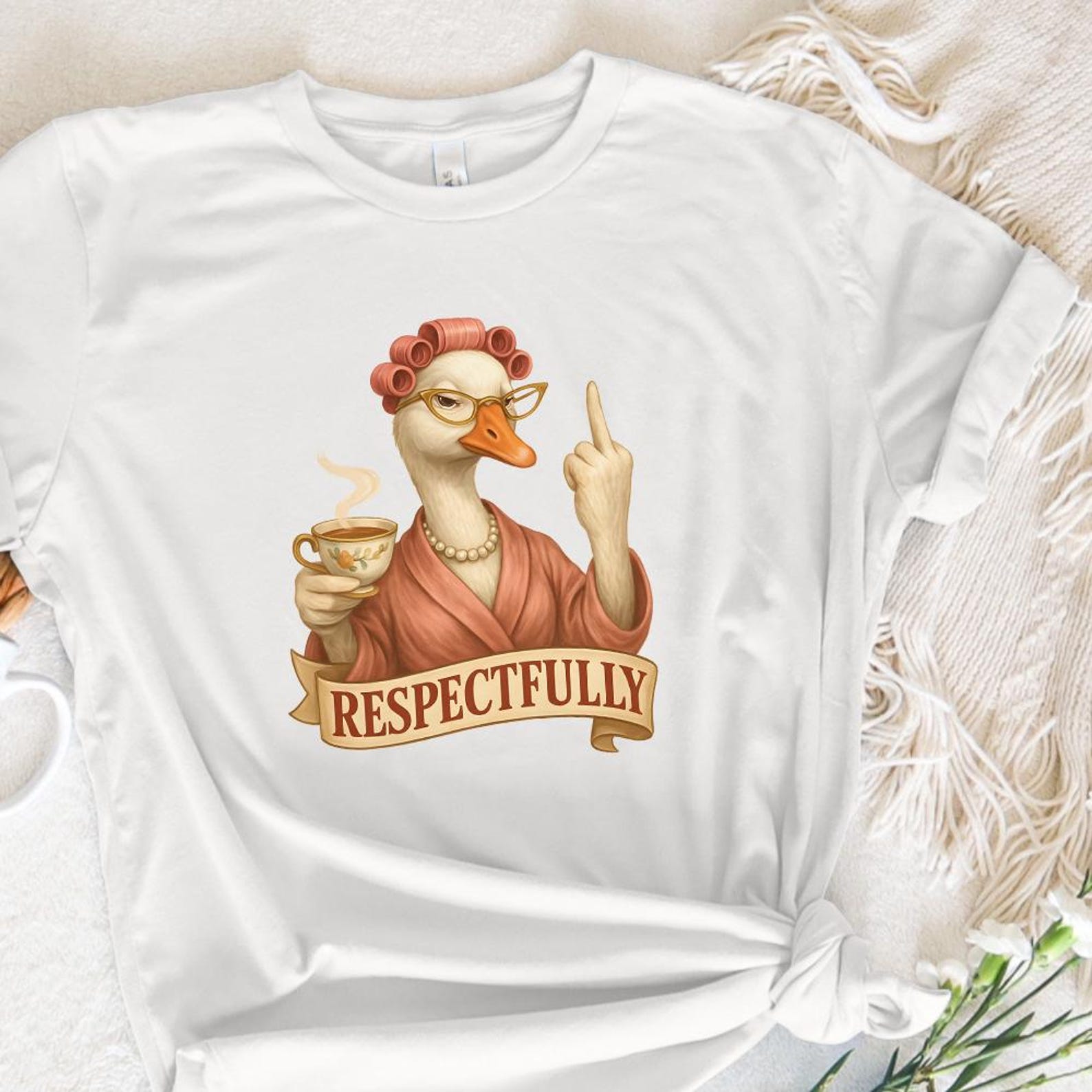 Funny Goose PNG, Sassy Goose Clipart, Middle Finger Sublimation, Adult ...