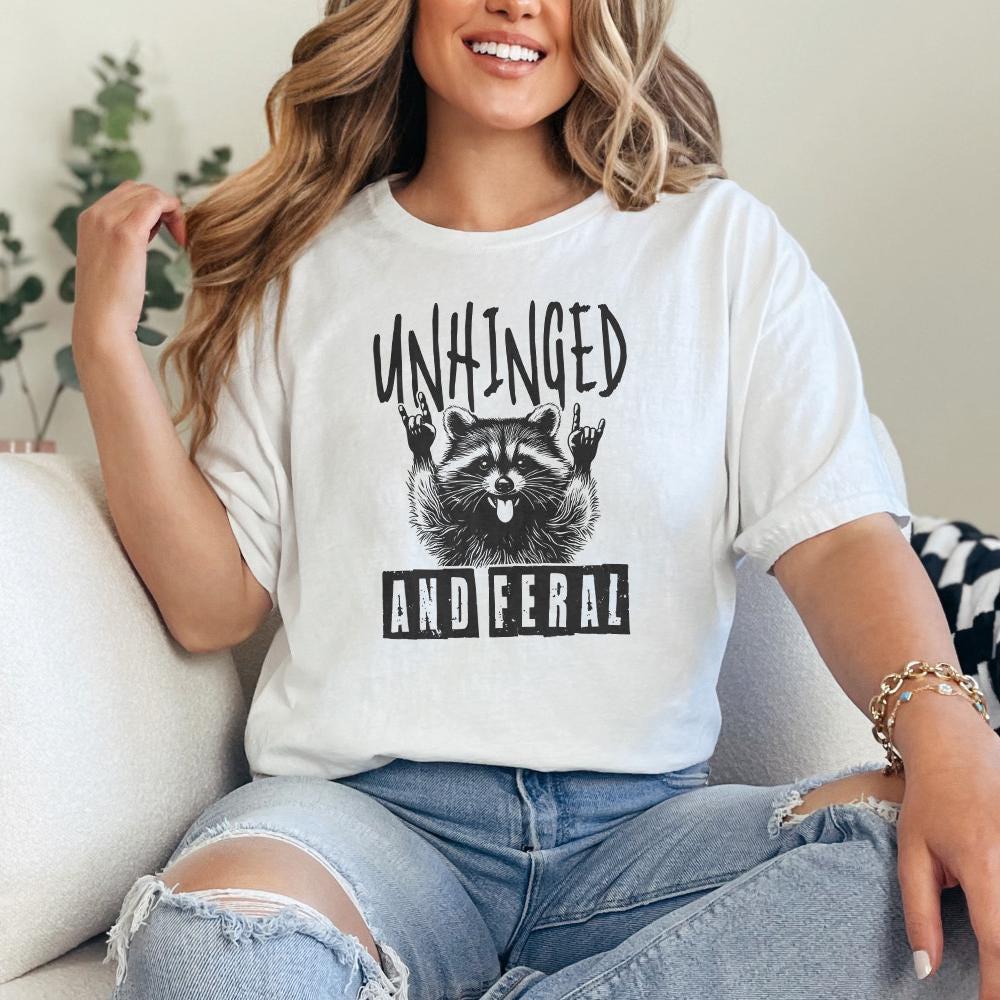 Unhinged Feral Raccoon PNG, Rock'n Roll Design (digital Download) - Etsy
