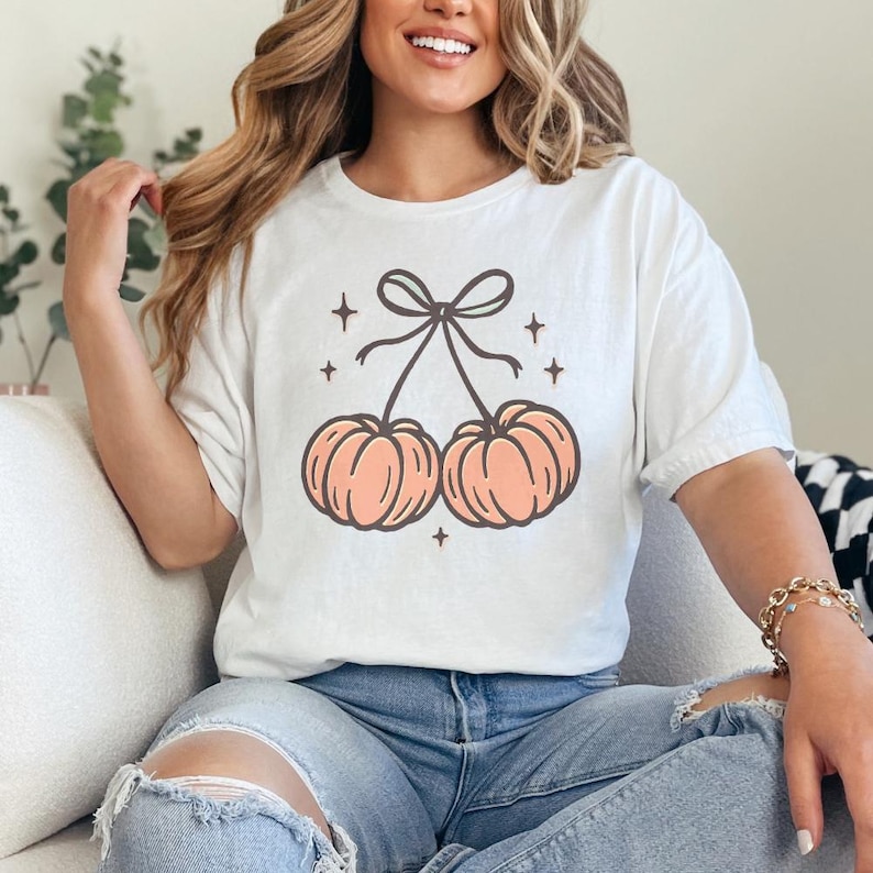 Pastel Pumpkin PNG, Fall PNG, Autumn PNG, Cute Pumpkin Bow Design ...