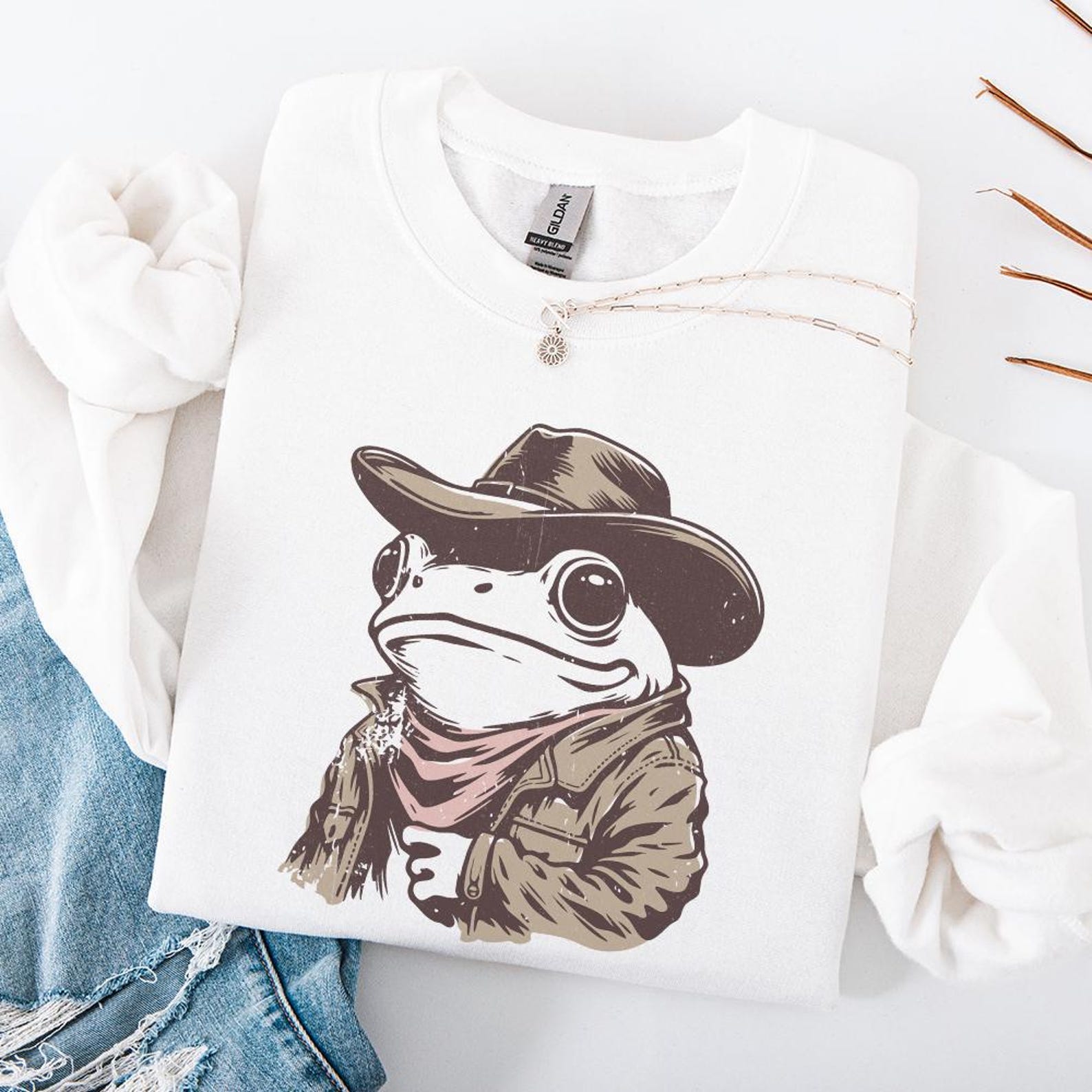 Cowboy Frog PNG, Funny Meme PNG, Trendy Frog Design, Western Humor ...