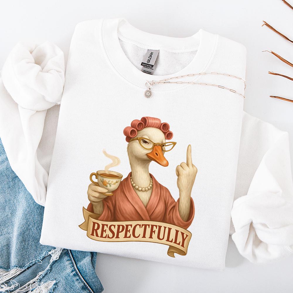 Funny Goose PNG, Sassy Goose Clipart, Middle Finger Sublimation, Adult ...