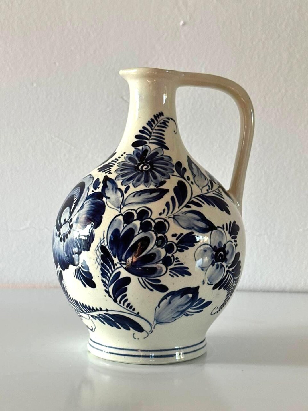 Antique Jug, Delft Blue Victorian Pitcher, Delft Pottery Vase - Etsy
